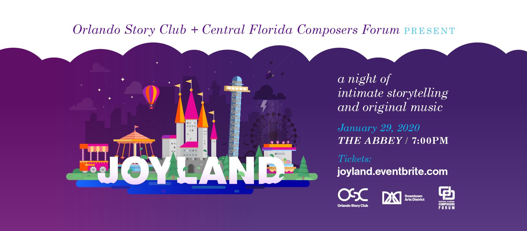Joyland: A night of intimate storytelling and original music – January ...